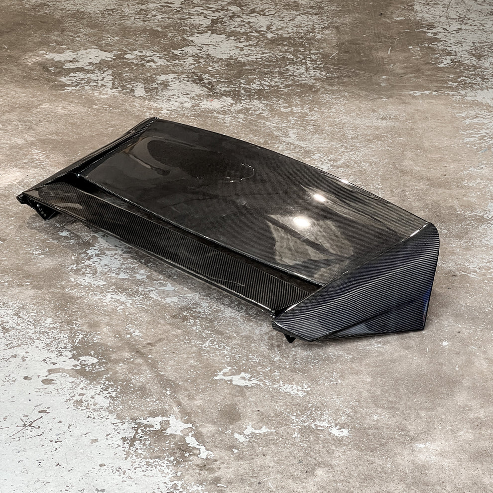 Carbon Fibre Adjustable Blade Varis Style Rear Wing Spoiler GR Yaris ...