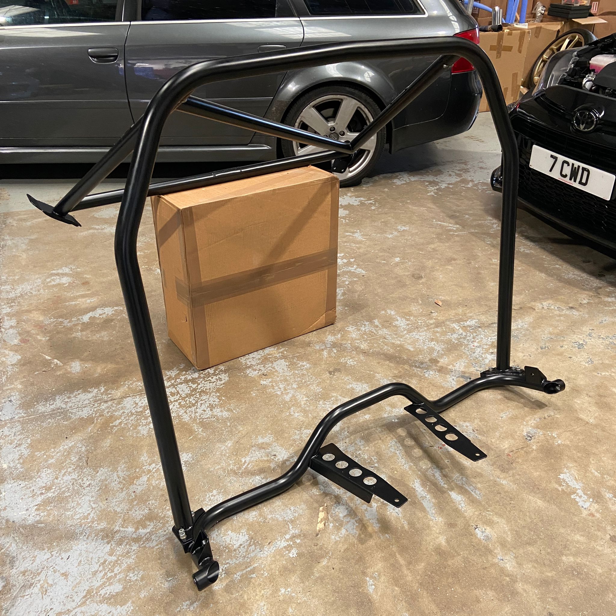 String Theory X Custom Cages - GR Yaris Half Cage - Black – String Theory Garage